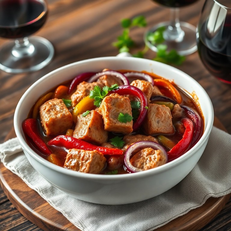 Guiso de Cerdo Estilo Mediterráneo - Mr. Cook