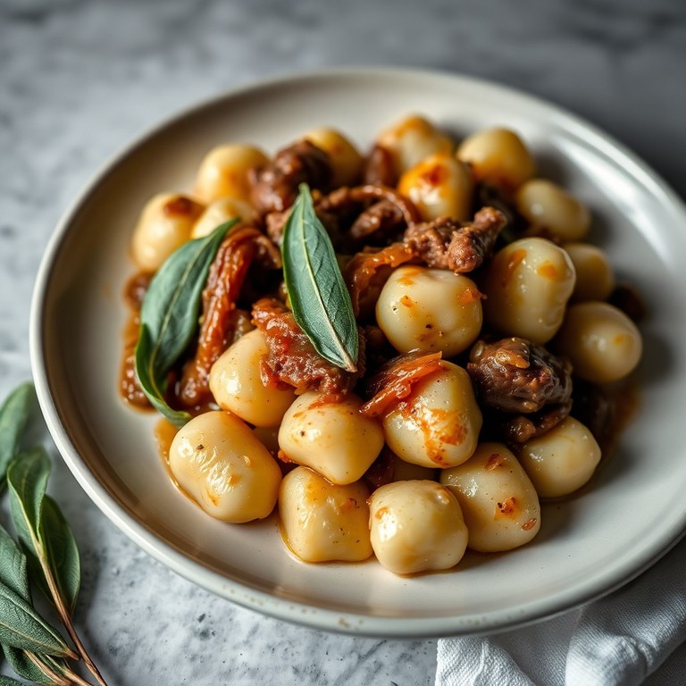 Rustic Sage Butter Gnocchi with Beefy Onion Gravy (Using Pre-Made ...