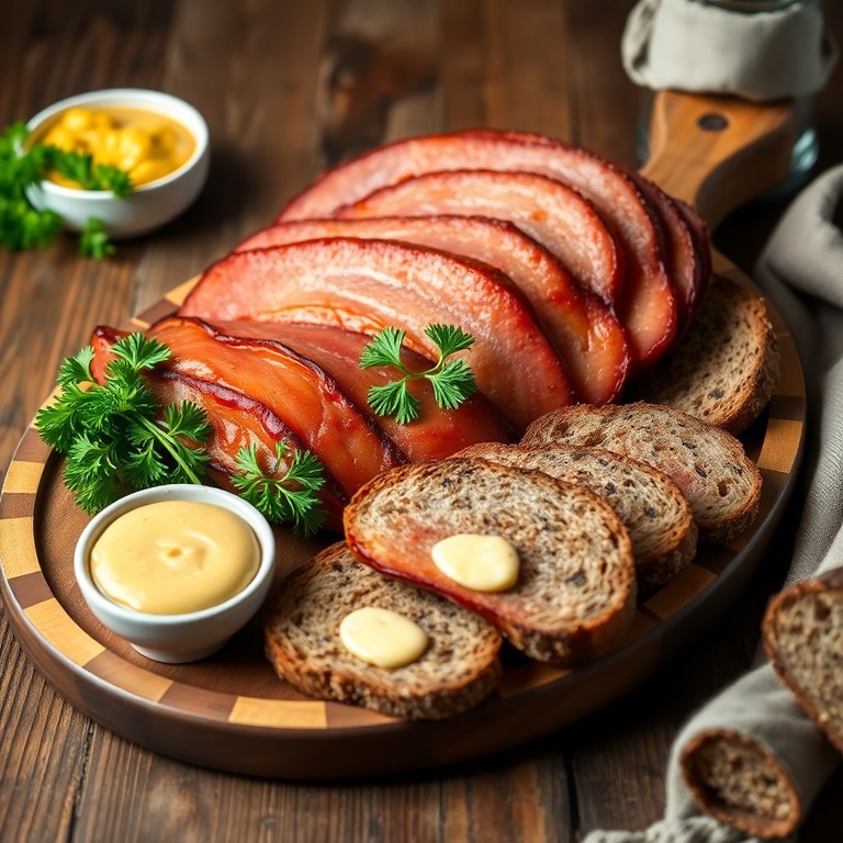 Medieval Ham and Rye Bread Platter - Mr. Cook