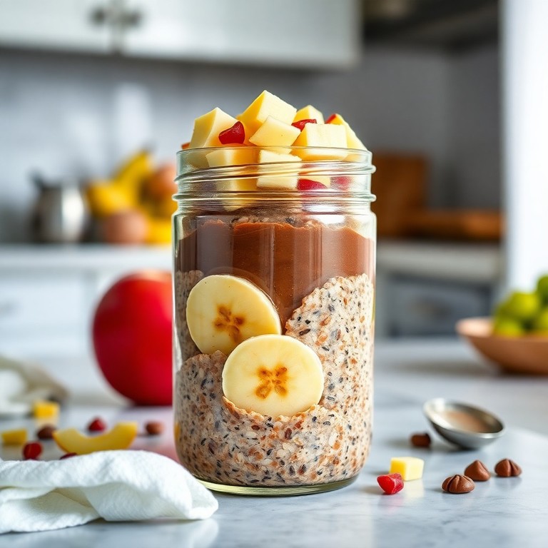 Chocolate-Infused Green Apple & Banana Overnight Oats - Mr. Cook