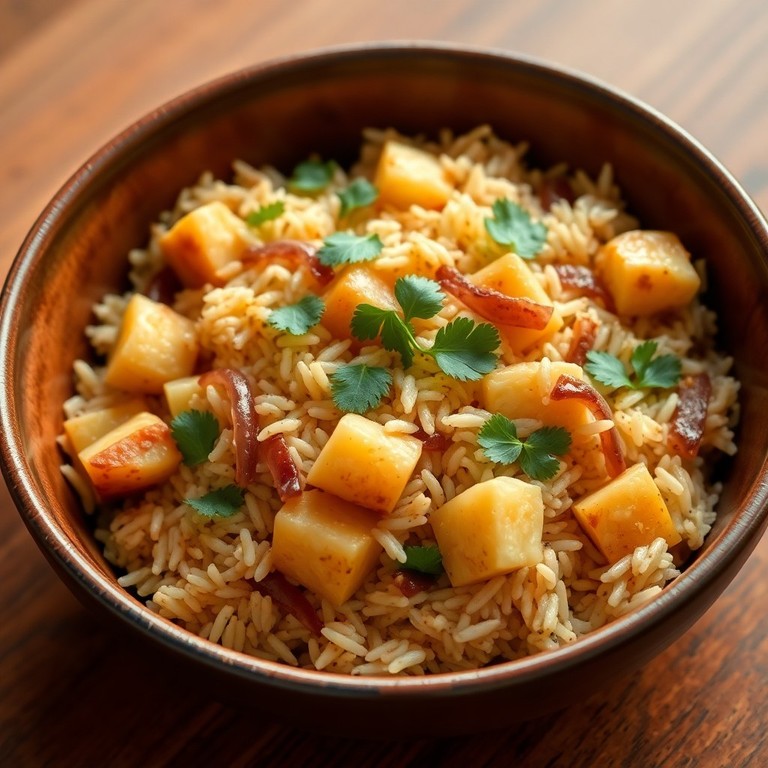 Spiced Potato and Onion Pilaf - Mr. Cook