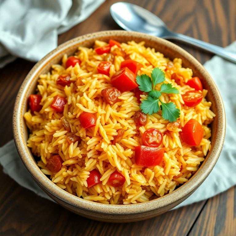 Tomato Onion Rice Pilaf - Mr. Cook