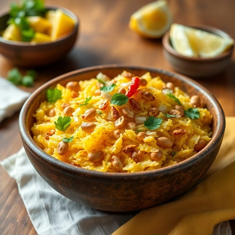 Classic Indian Poha Snack - Mr. Cook