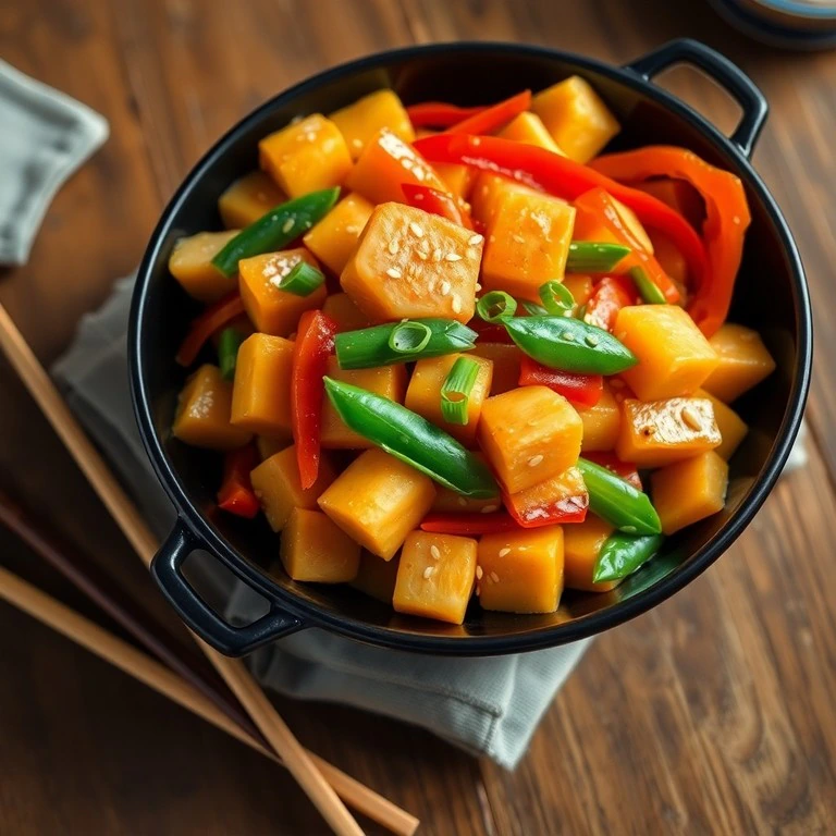Taro Root & Vegetable Stir-Fry - Mr. Cook