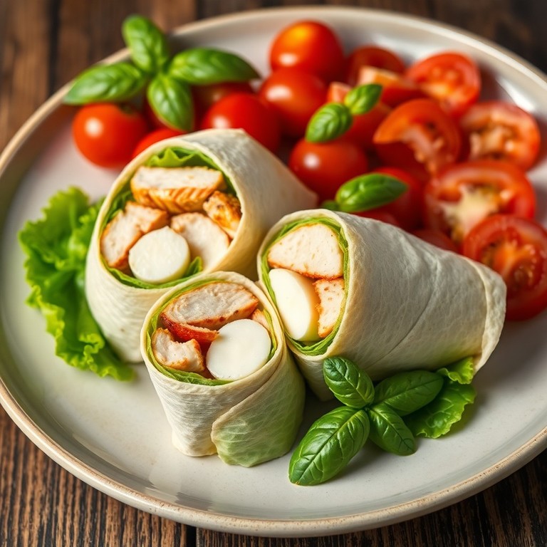Kip & Mozzarella Wraps met Frisse Salade - Mr. Cook