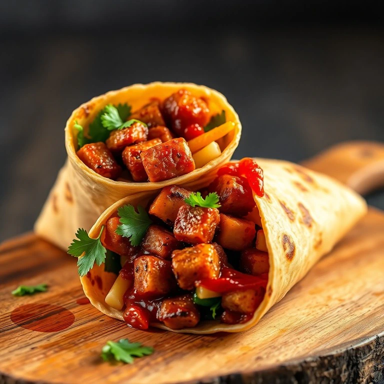 Spicy Schezwan Soya Wraps - Mr. Cook