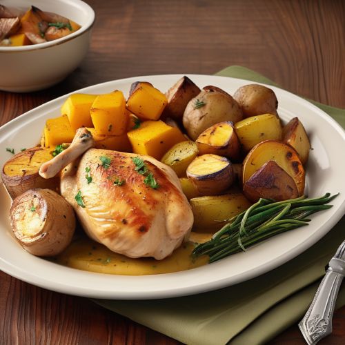 Pollo con Zapallo Italiano y Papas - Mr. Cook