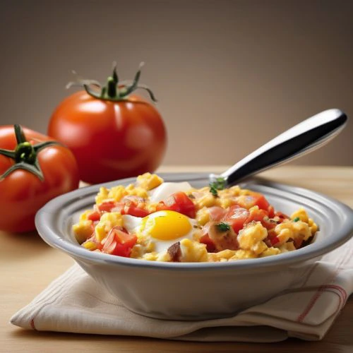 Tomato and Egg Scramble - Mr. Cook