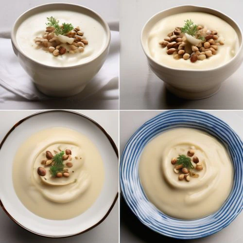 Celeriac, Bone Marrow, Hazelnut, and Roasted Garlic Purée - Mr. Cook