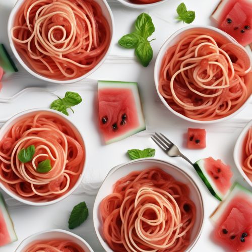 Caramelized Watermelon Spaghetti - Mr. Cook