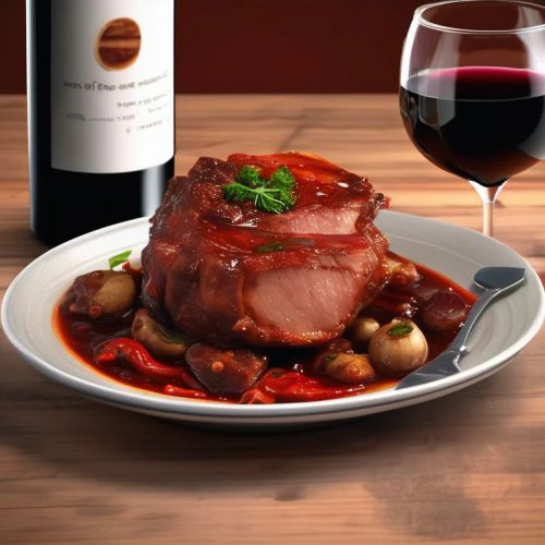 Spicy Pork with Red Wine - Mr. Cook