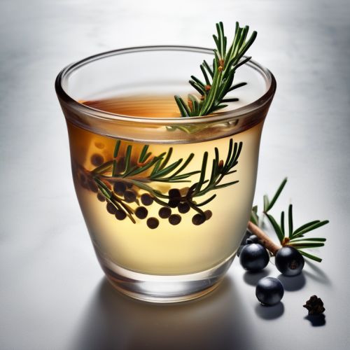Infusion with Juniper Berries, Spices, and Sugar Syrup - Mr. Cook