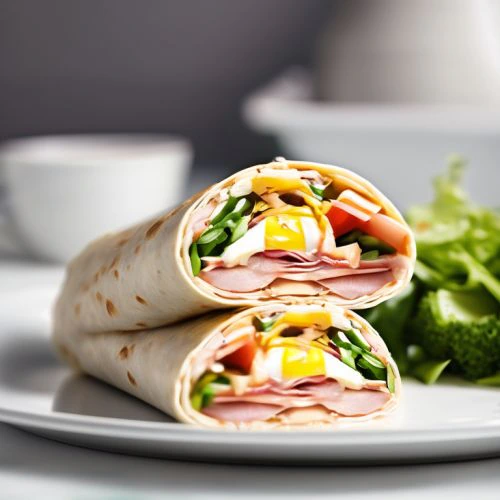 Eggs and Ham Breakfast Wrap - Mr. Cook