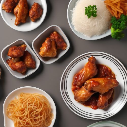 Chicken Wings with Potato, Spaghetti, and Rice - Mr. Cook