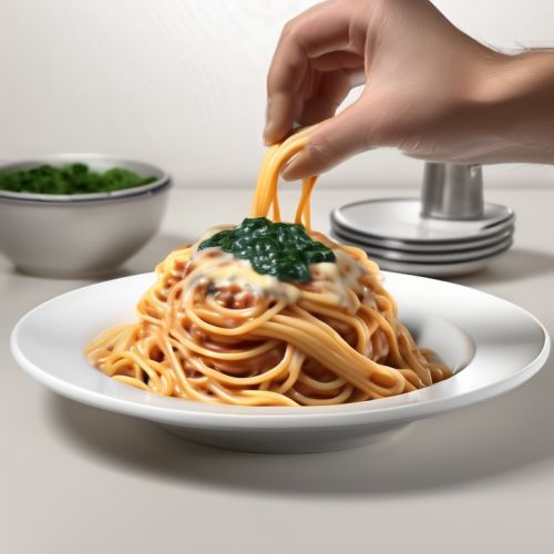 Cheesy Spaghetti with Spinach Sauce - Mr. Cook