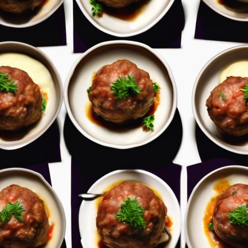 Potato Onion Stuffed Meatballs - Mr. Cook