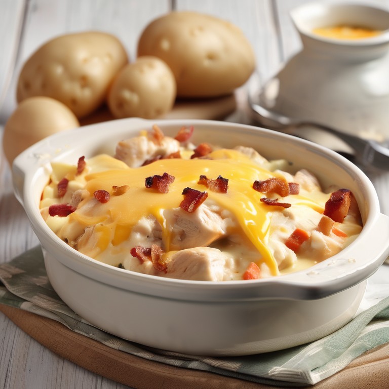 Creamy Chicken and Bacon Casserole - Mr. Cook