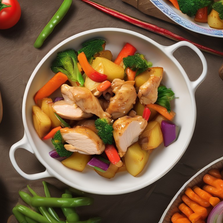 Chicken and Potato Stir-Fry - Mr. Cook