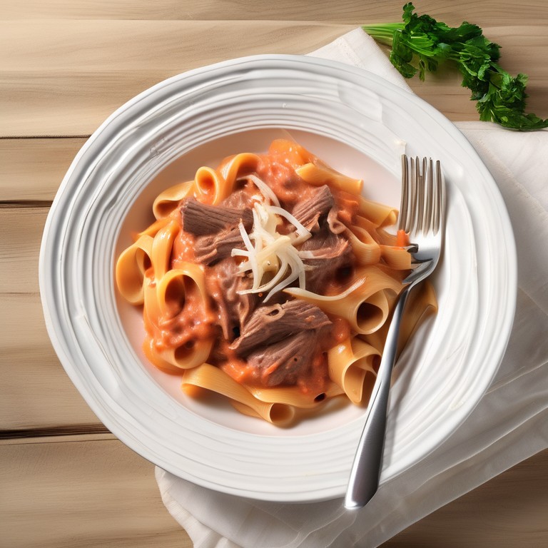Creamy Beef Pasta - Mr. Cook