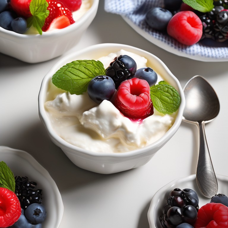 Not Sweet Dessert with Low-Fat Cottage Cheese - Mr. Cook