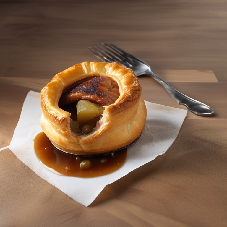 Braised Pork Belly Pie in a Puff Pastry Crust with Sweet & Savory Apple ...