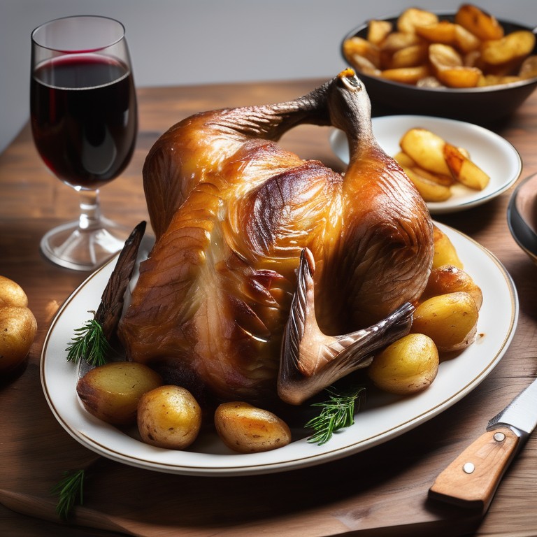 Roasted Goose with Potatoes - Mr. Cook