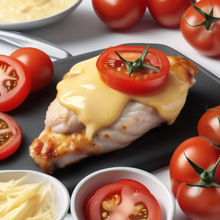 Chicken Fillet with Cheese and Tomato - Mr. Cook