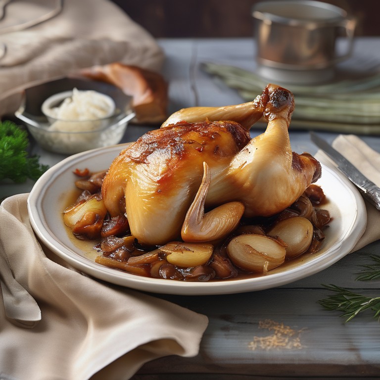 Chicken with Onion and Garlic - Mr. Cook