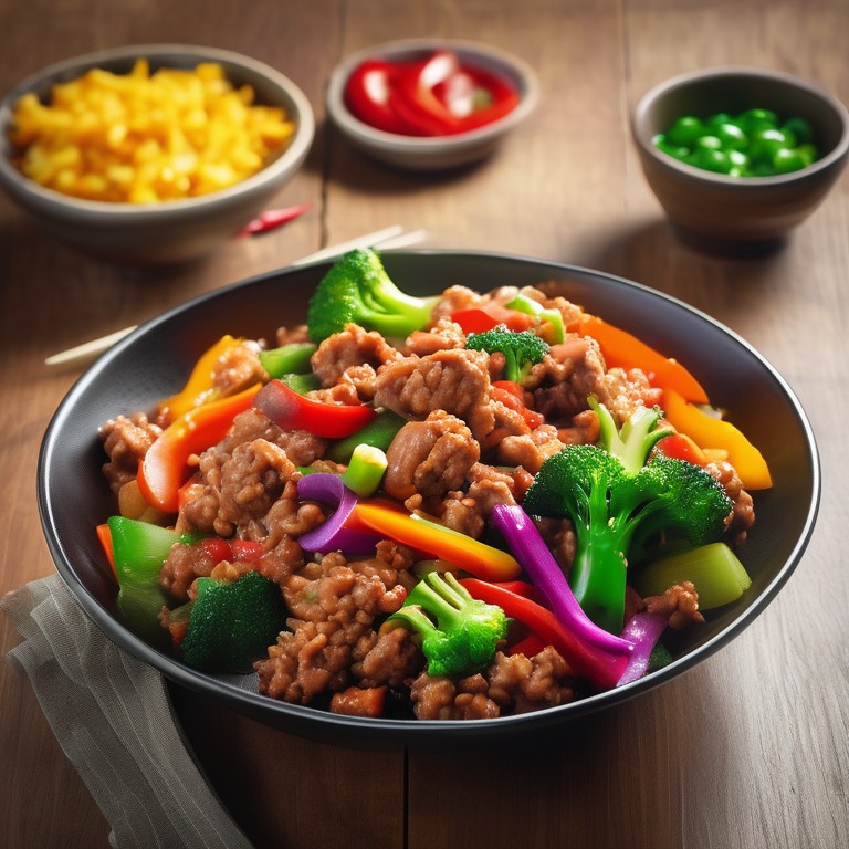 Spicy Ground Pork Stir-Fry - Mr. Cook