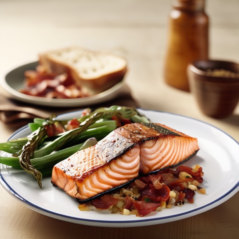 Grilled Salmon and Bacon Chur'ka - Mr. Cook