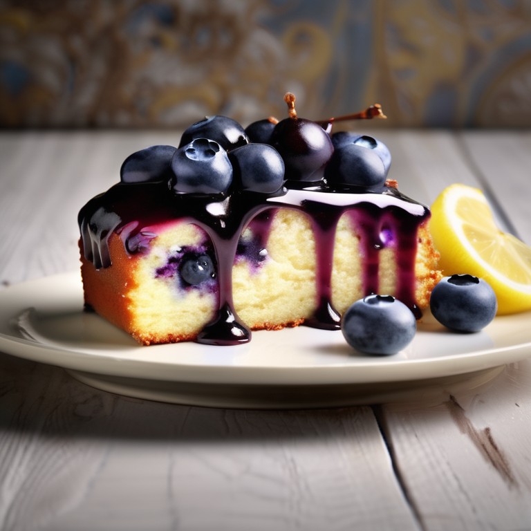 Blueberry Lemon Cake with Lemon Glaze - Mr. Cook