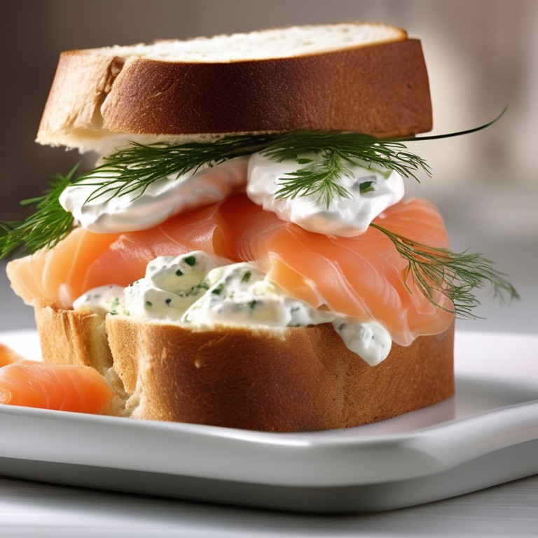 Smoked Salmon and Cheese White Bread - Mr. Cook