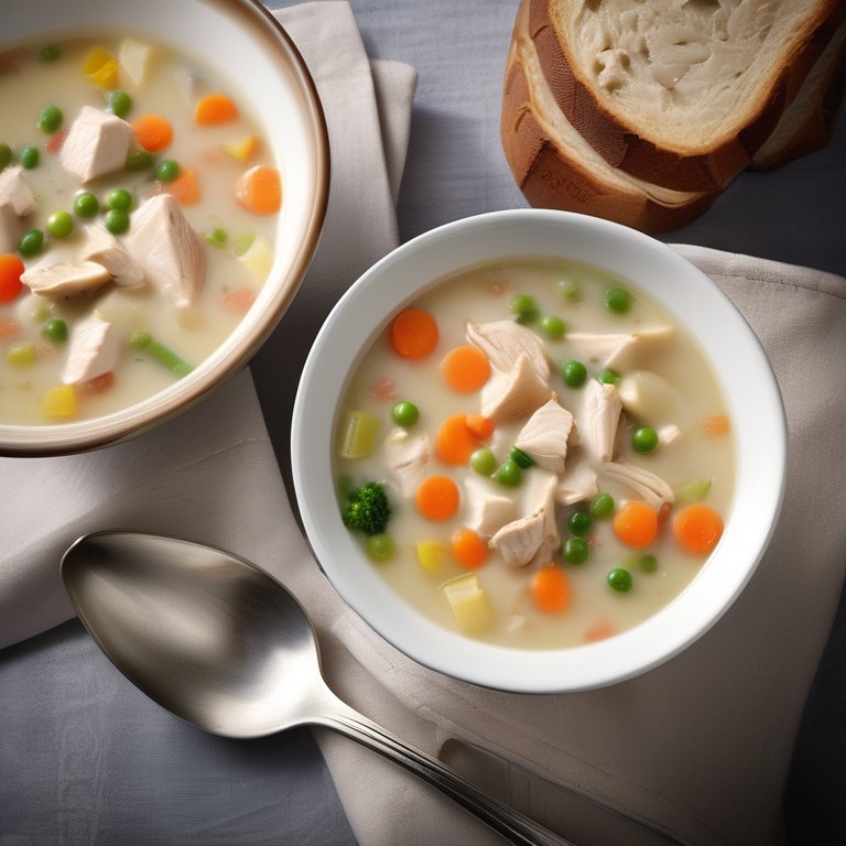 Creamy Chicken and Vegetable Soup - Mr. Cook